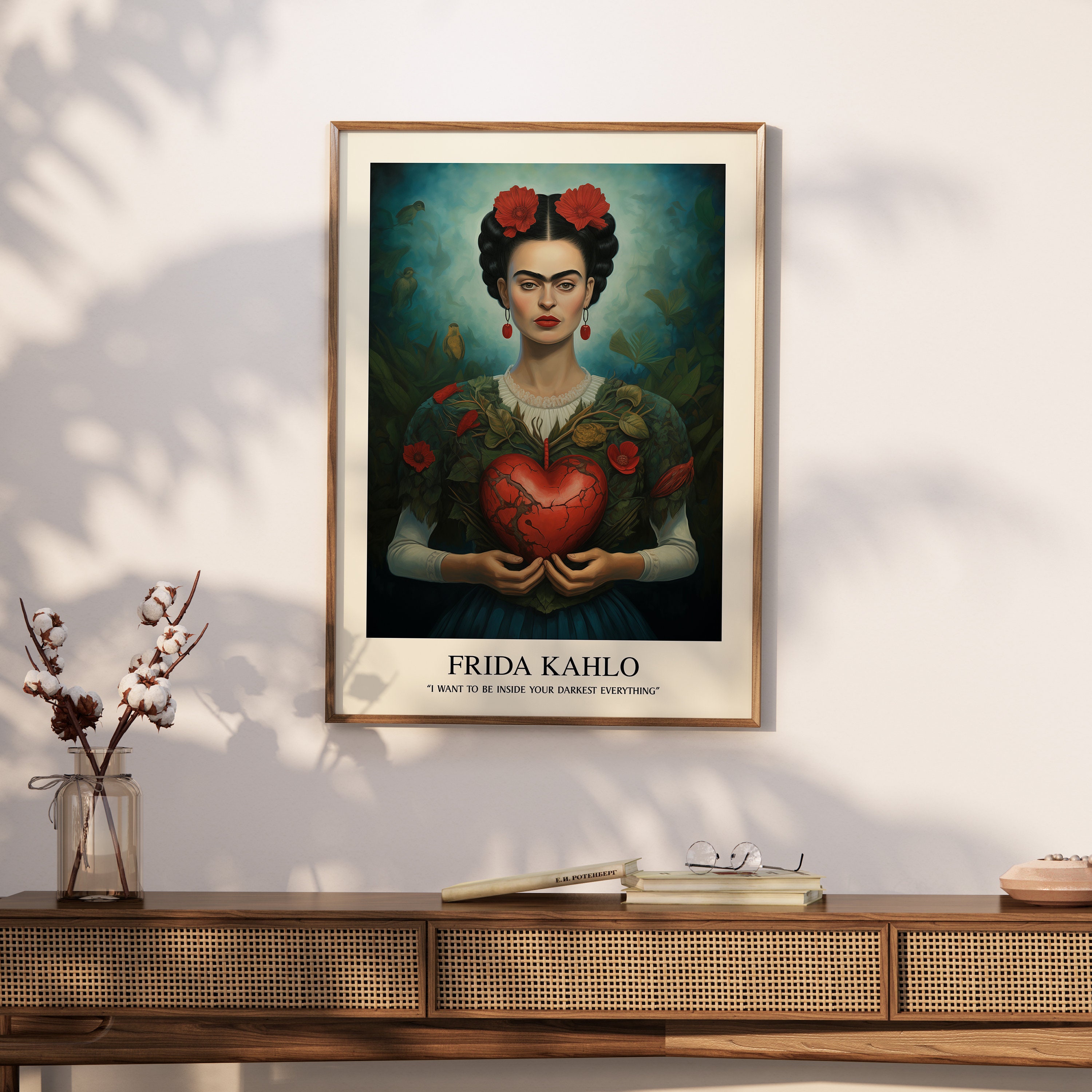 Frida Kahlo Broken Heart Poster, Frida Kahlo Photo, Inspirational Art, Frida Digital Prints - Etsy