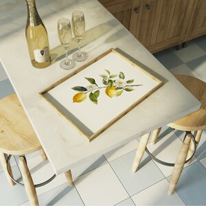 Kitchen Wall Art Lemon Print, Lemon Poster, Kitchen Gifts, Kitchen ...