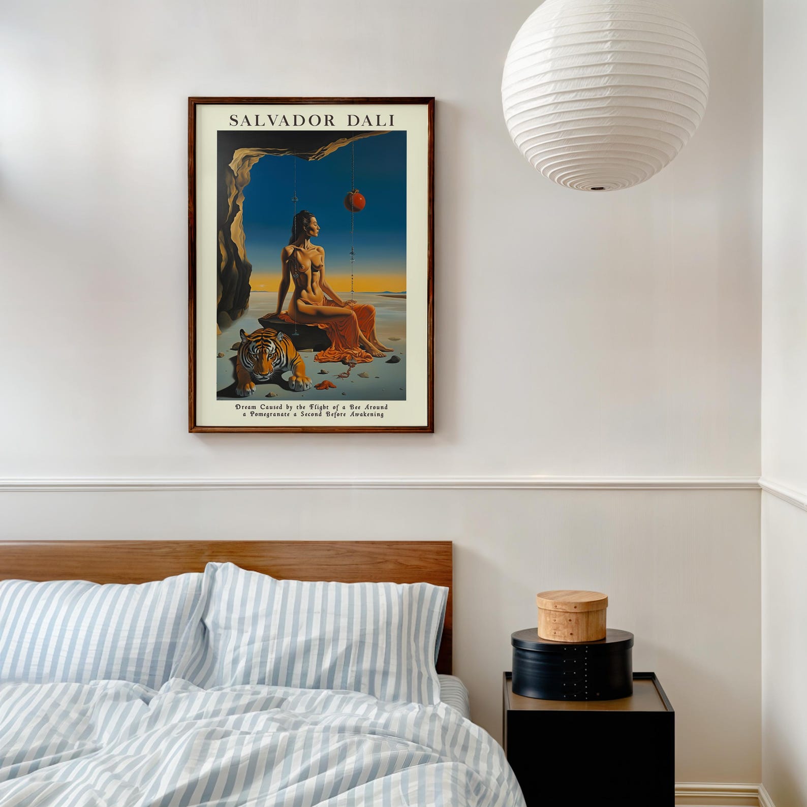 Salvador Dali Woman and Tiger Poster, Dali Print, Digital Prints ...