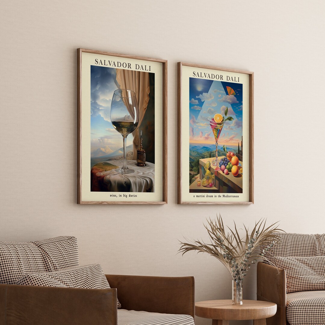 Salvador Dali, Set of 2 Prints, Gallery Wall Set, Digital Download ...