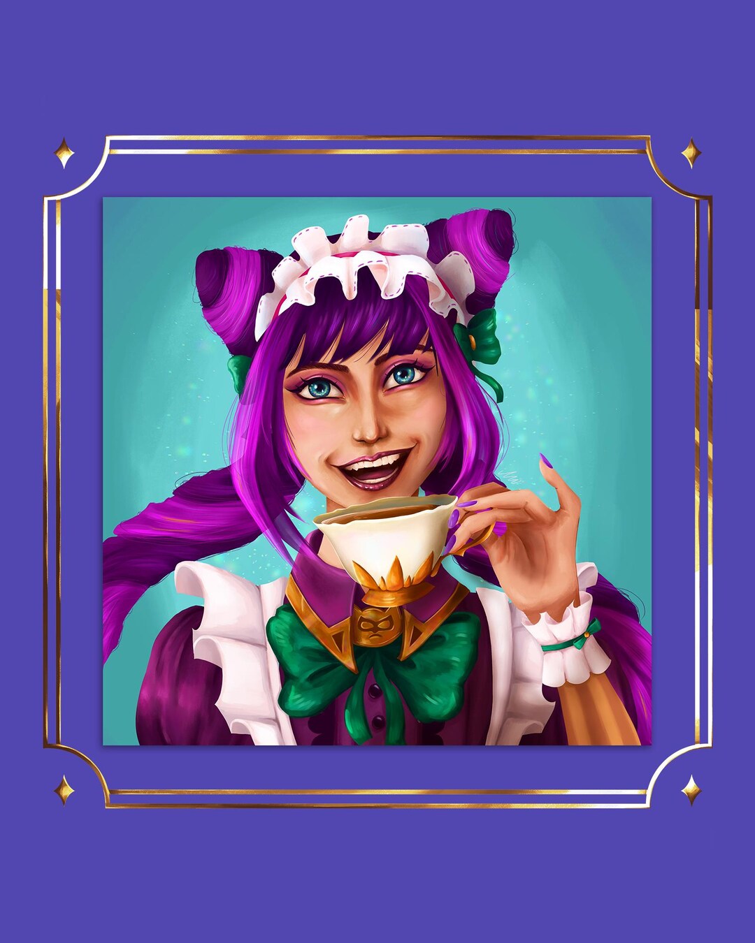 Cafe Cuties Jinx - Kawaii League of Legends Print - Etsy