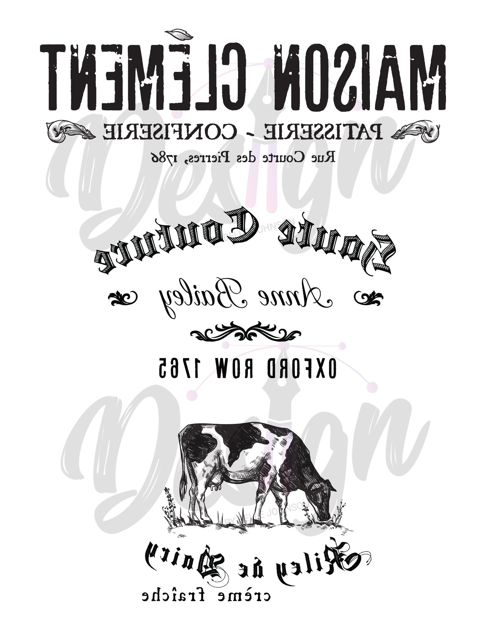 Vintage Inspired FRENCH Labels Printable Graphic - Etsy