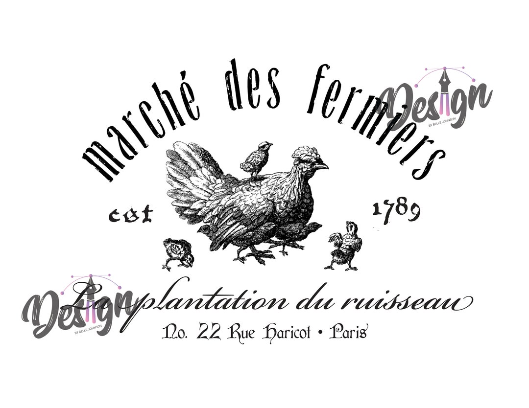 Vintage Inspired, French Country Printable + SVG Bundle - Etsy