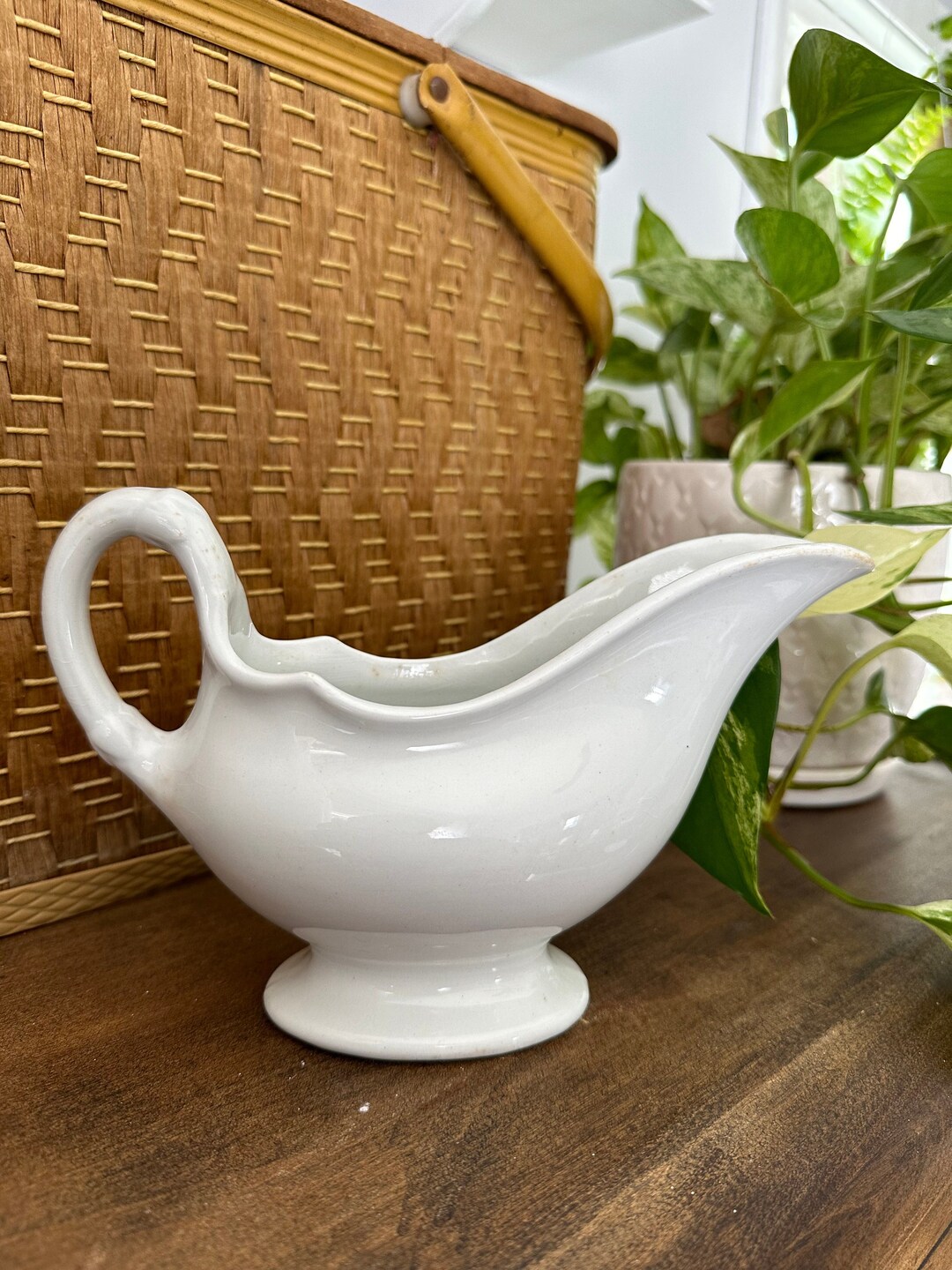 Vintage Thomas Furnival and Sons Ironstone Gravy Boat - Etsy