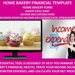 Home Bakery Business Template Form Excel Sheet Income and Expense ...