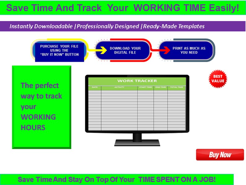Work Tracker Log Template Tracker Printable Time Task Work Task Tracker ...