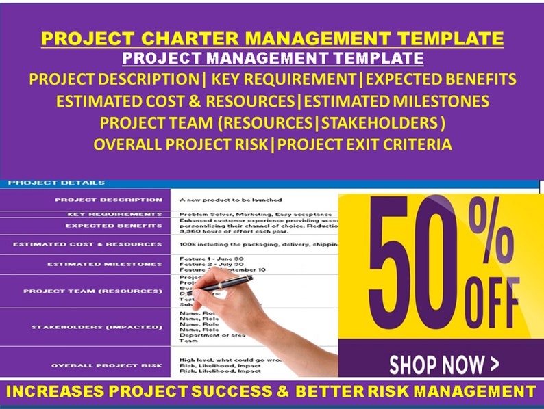 Plantilla de Excel de carta de gestión de proyectos para - Etsy México