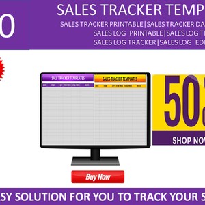 Sales Tracker Template Sales Page Template Sales Tracker - Etsy