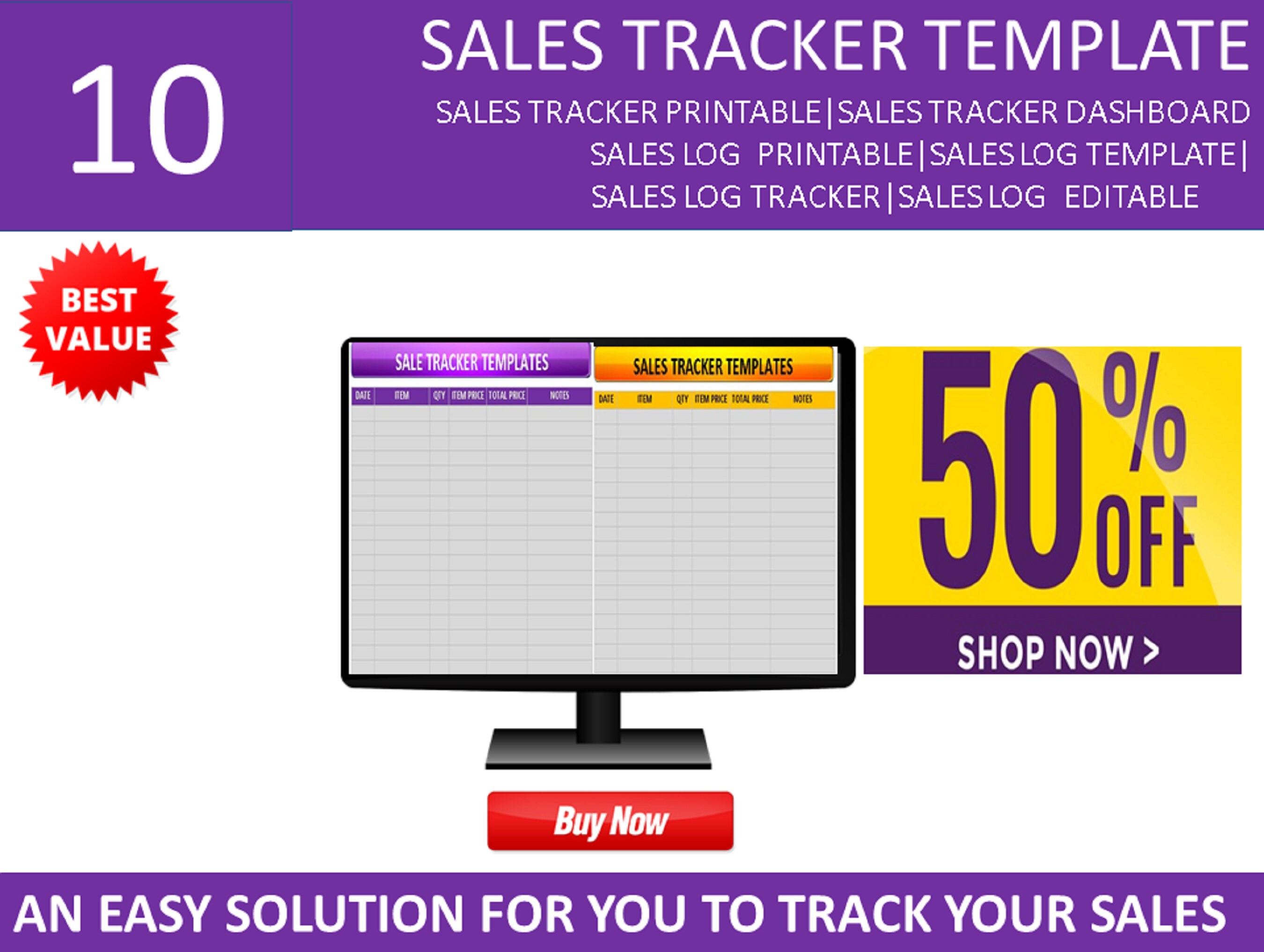Sales Tracker Template Sales Page Template Sales Tracker Dashboard ...