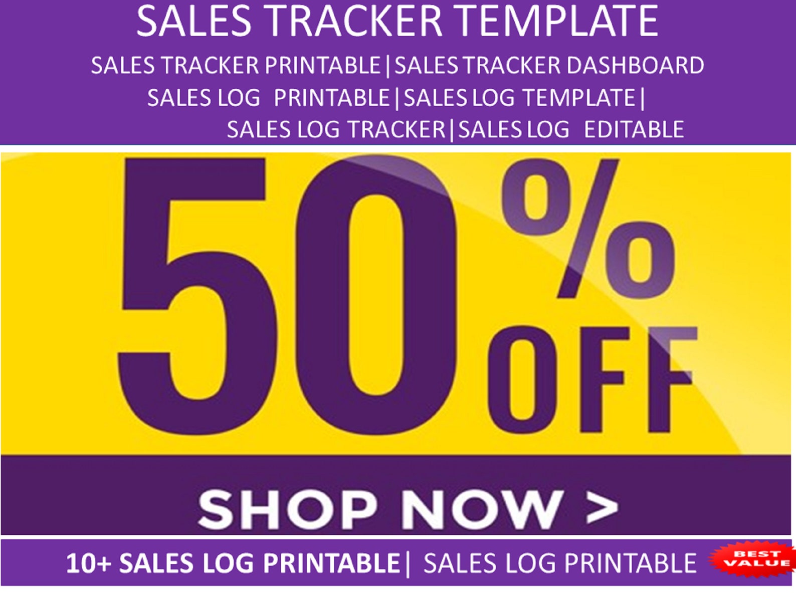 Sales Tracker Template Sales Page Template Sales Tracker - Etsy