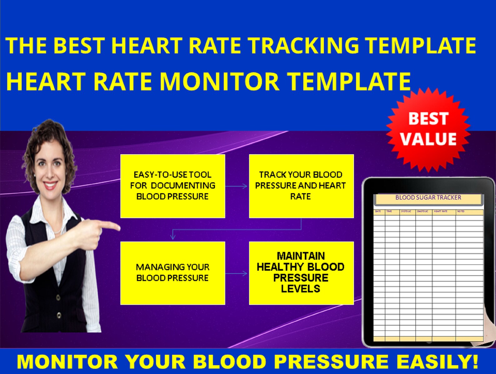 Blood Pressure Logblood Pressure Pdfheart Rate Trackingheart Rate ...