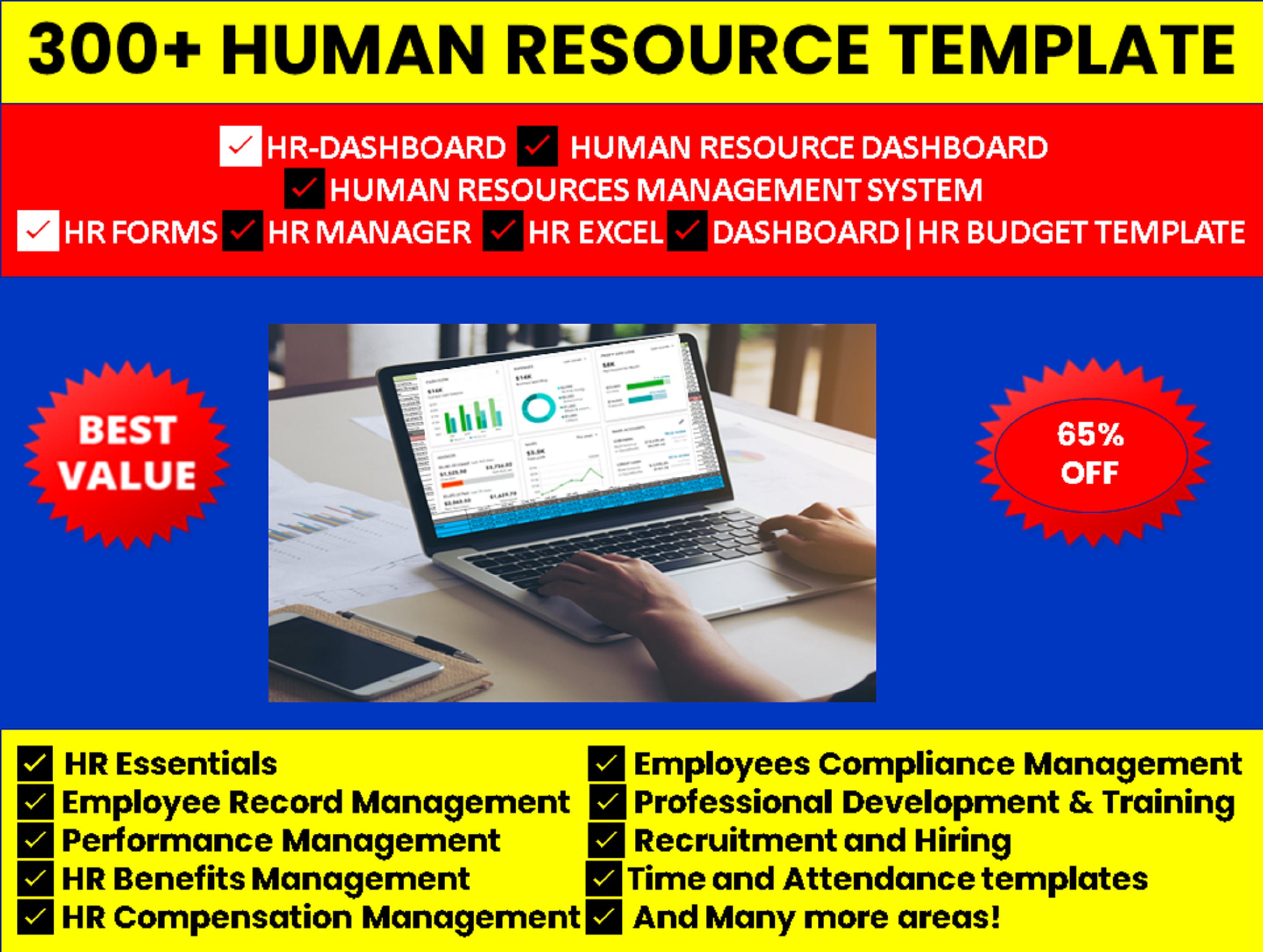 Hr Templates Hr Kpi Dashboard Hr Package Dashboard Flexible Dynamic