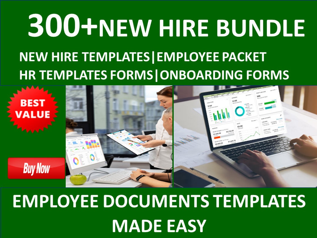 New Hire Bundle New Hire Templates Employee Packet Hr Templates Forms ...