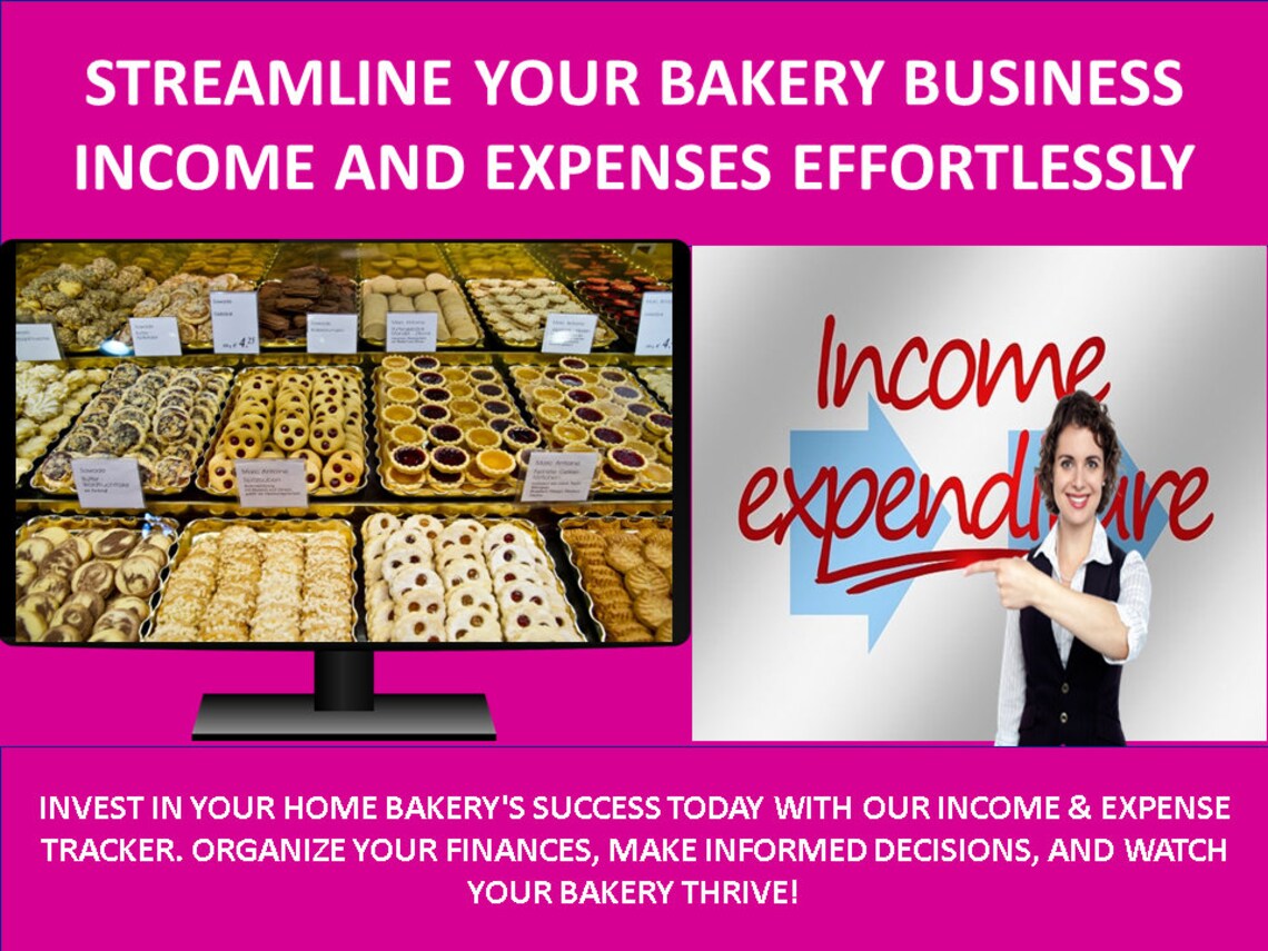 Home Bakery Business Template Form Excel Sheet Income and Expense ...