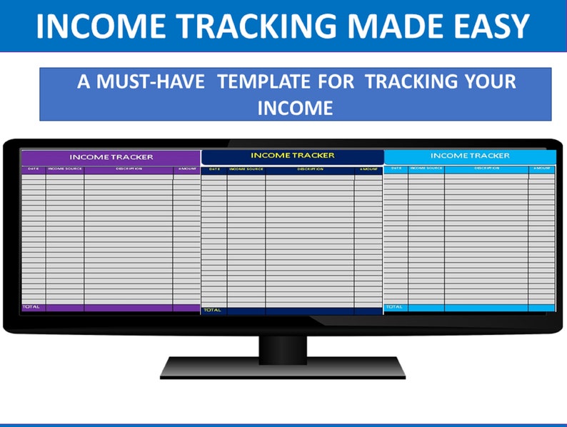 Income Log Templates Money Tracker Income Tracker Printable Income Log ...