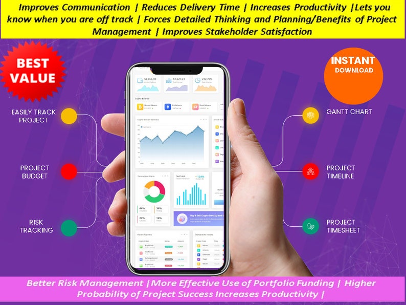 Kanban Boad Task Tracker Excel Spreadsheet Templates Project Tracker ...