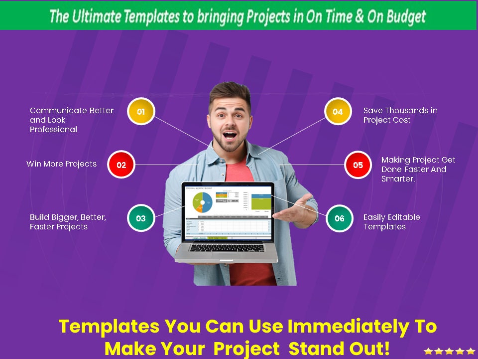 Project Management Excel Templateproject Templateproject Plannerproject