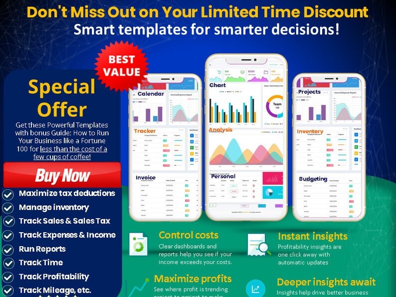 Excel Budget Dashboard Template Spreadsheet to Do List Planner Excel ...