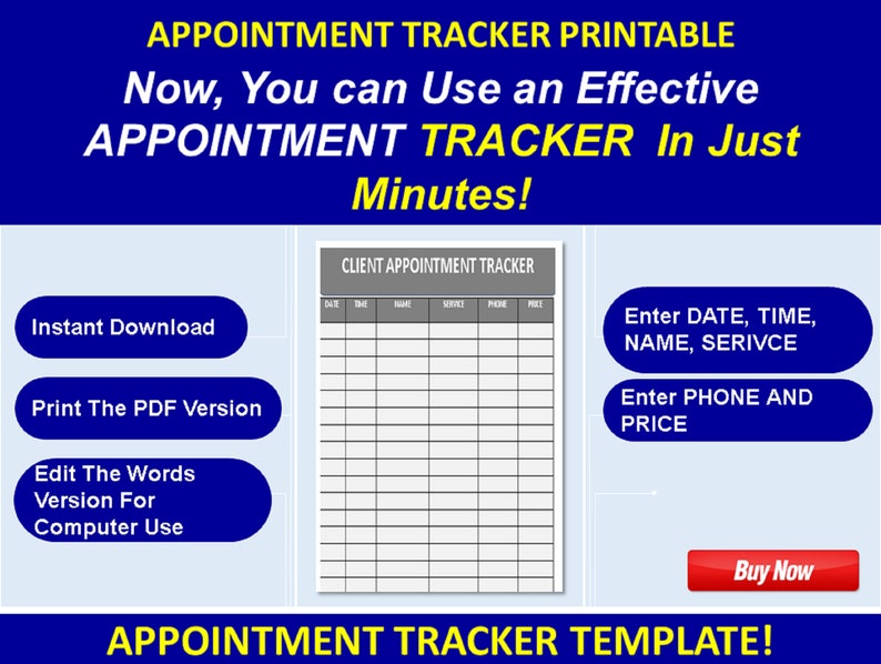Client Tracker Template Printable Client List Management - Etsy