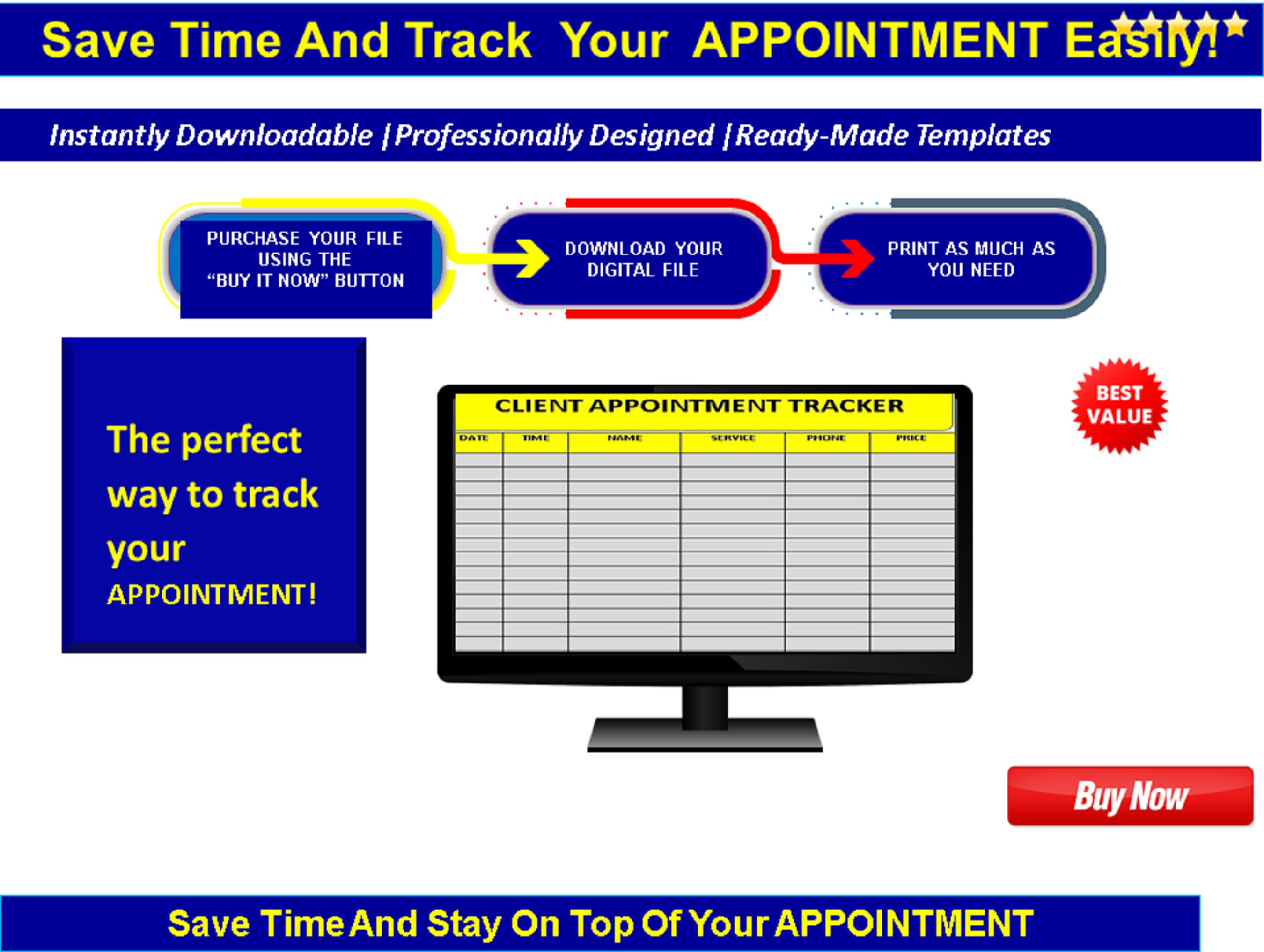 Client Tracker Template Printable, Client List Management, Customer ...