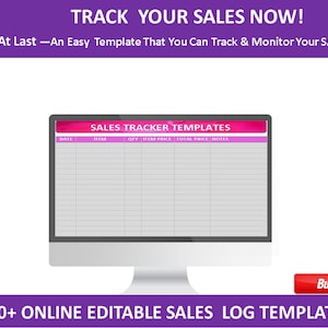 Sales Tracker Template Sales Page Template Sales Tracker - Etsy