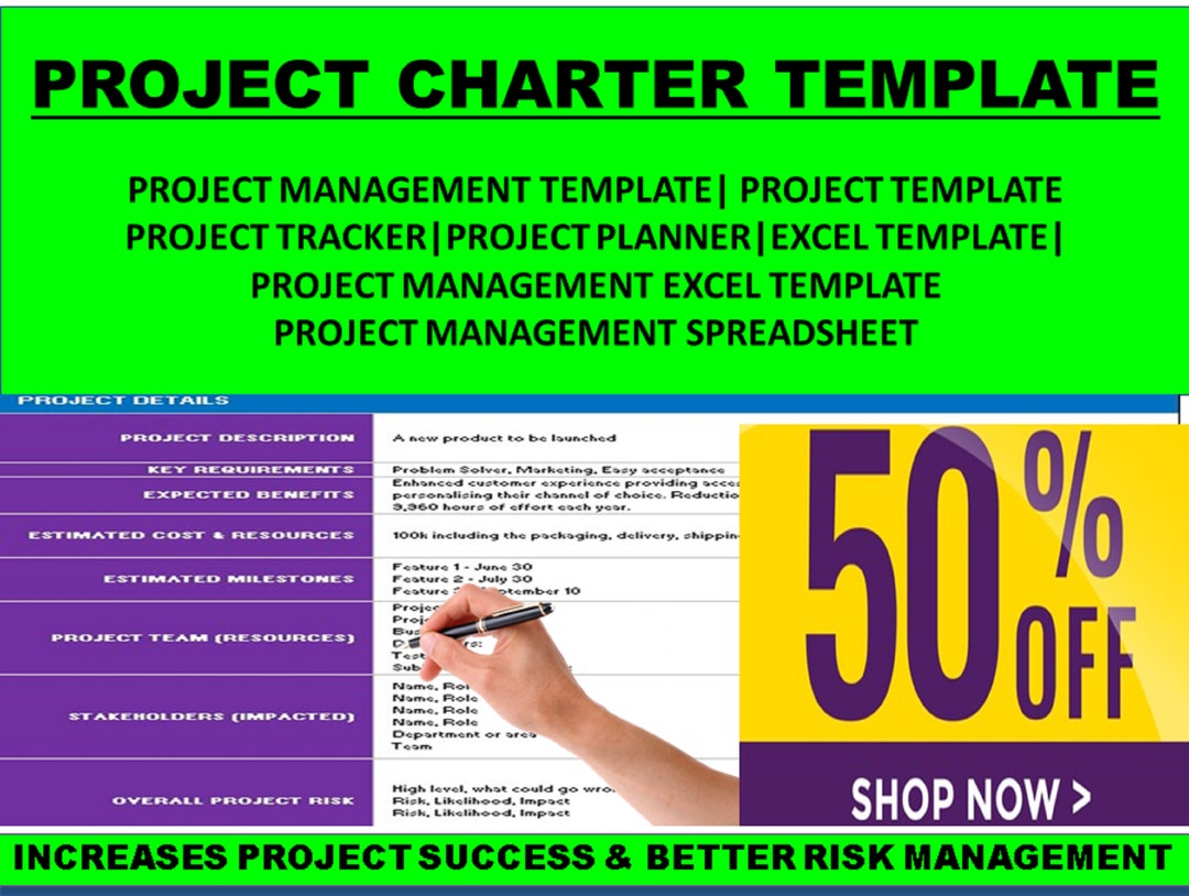 Project Charter Template Project Management Template Project Template ...