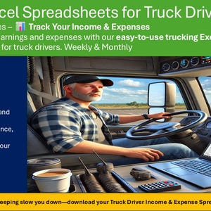 Truck Driver Expenses Spreadsheet - Etsy