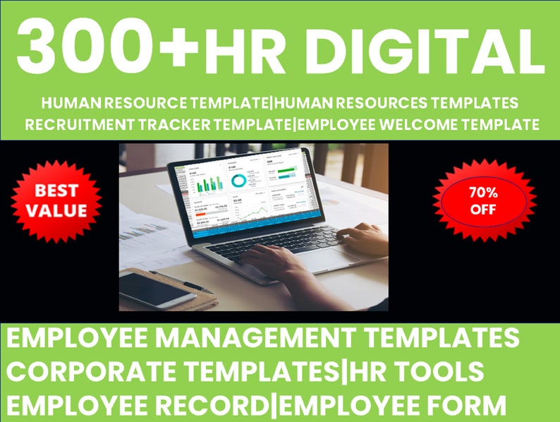 Hr KPI Chart Employee Database Hr Excel Spreadsheet Budget - Etsy