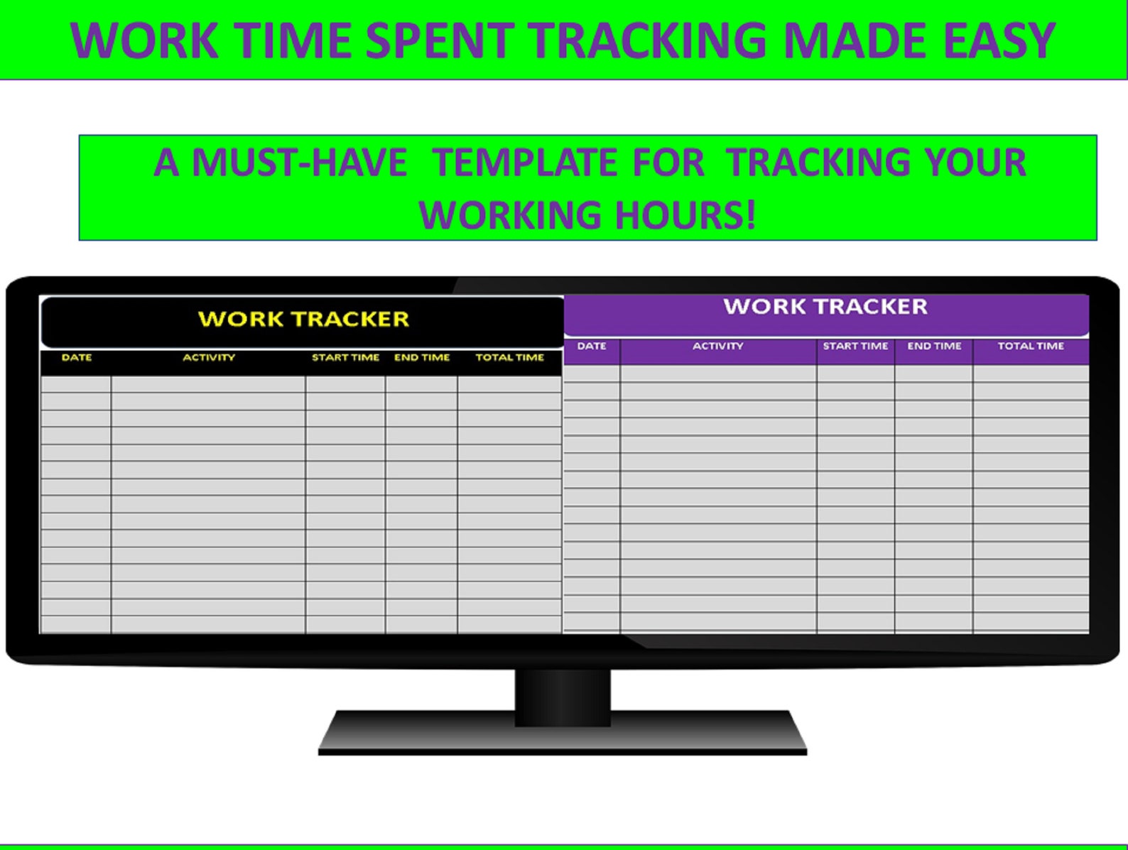 Work Tracker Log Template Tracker Printable Time Task Work Task Tracker ...