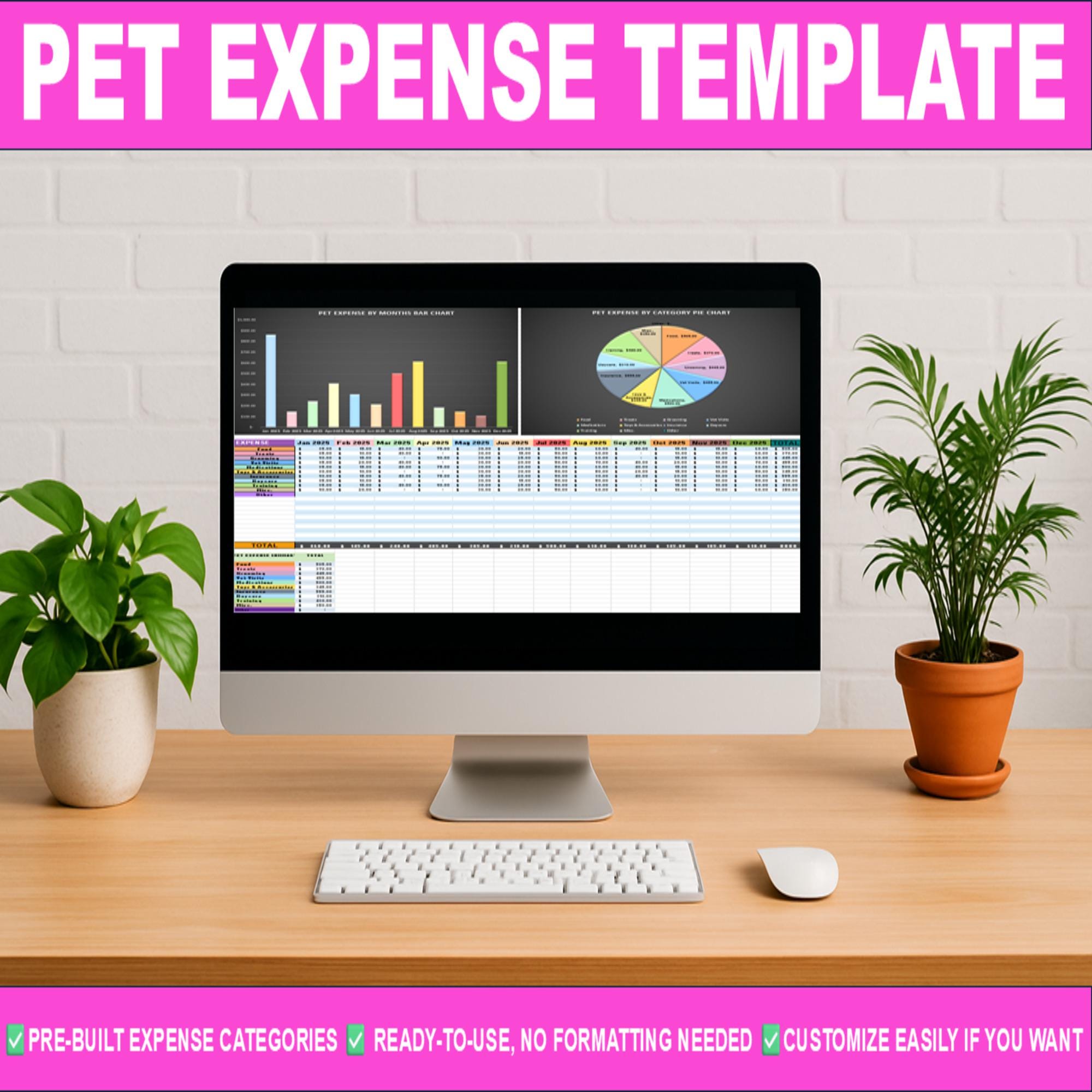 Template Pet Expense Tracker | Easy Spreadsheet for Cat & Dog Costs ...