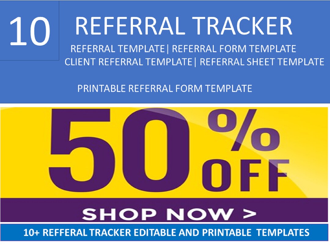 10 Referral Program Tracker Referral Templates, Referral Log, Referral ...