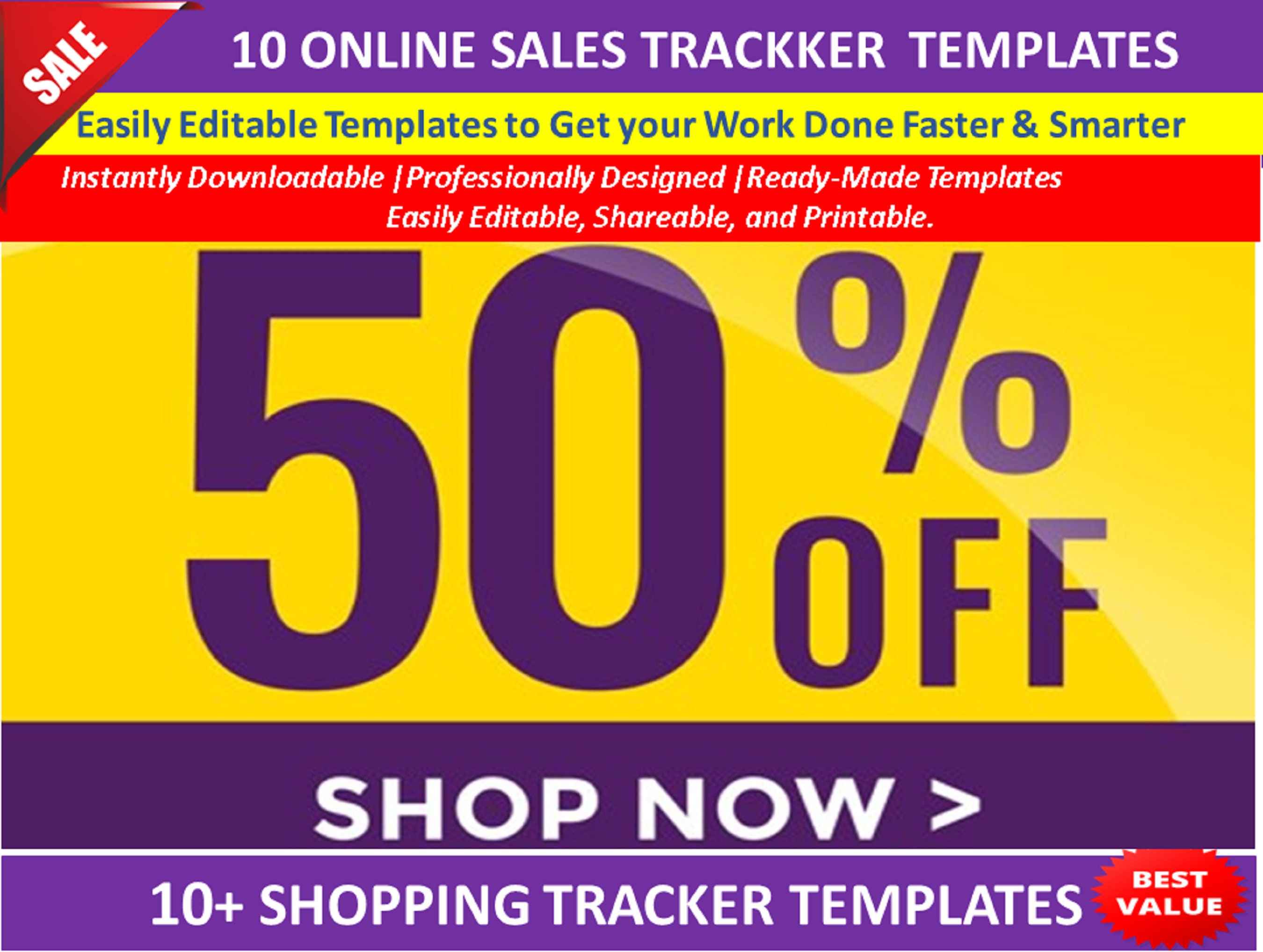 Sales Tracker Template Sales Page Template Sales Tracker - Etsy