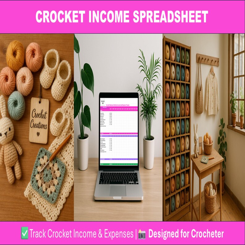 Crochet Spreadsheet for Income and Expense - Etsy