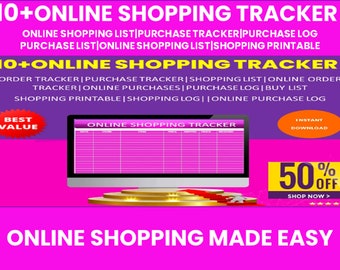 Online Purchase Tracker, Purchase Tracker Template, Order Tracker ...