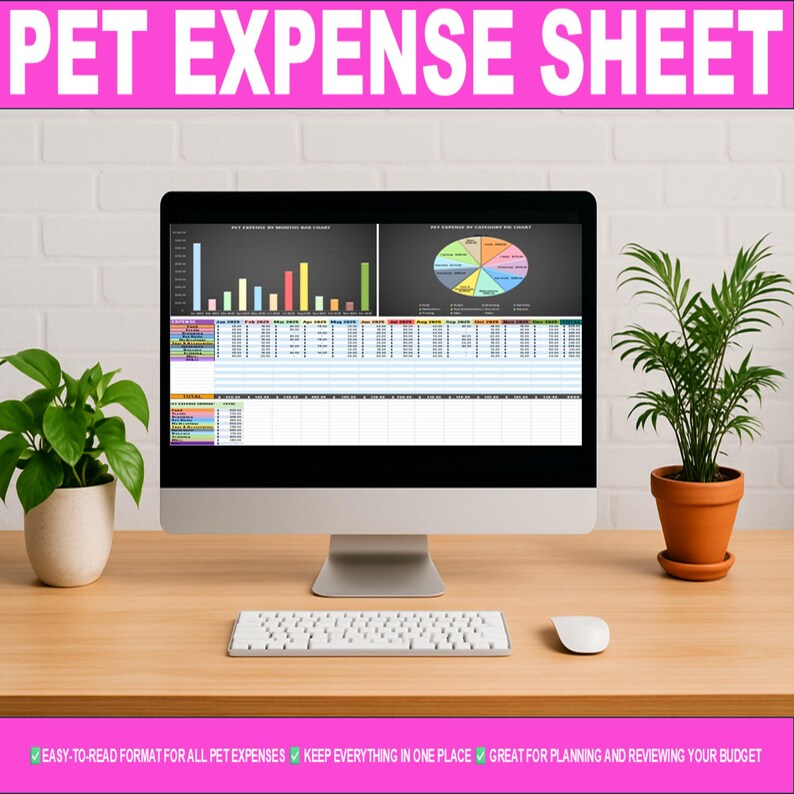 Template Pet Expense Tracker | Easy Spreadsheet for Cat & Dog Costs ...