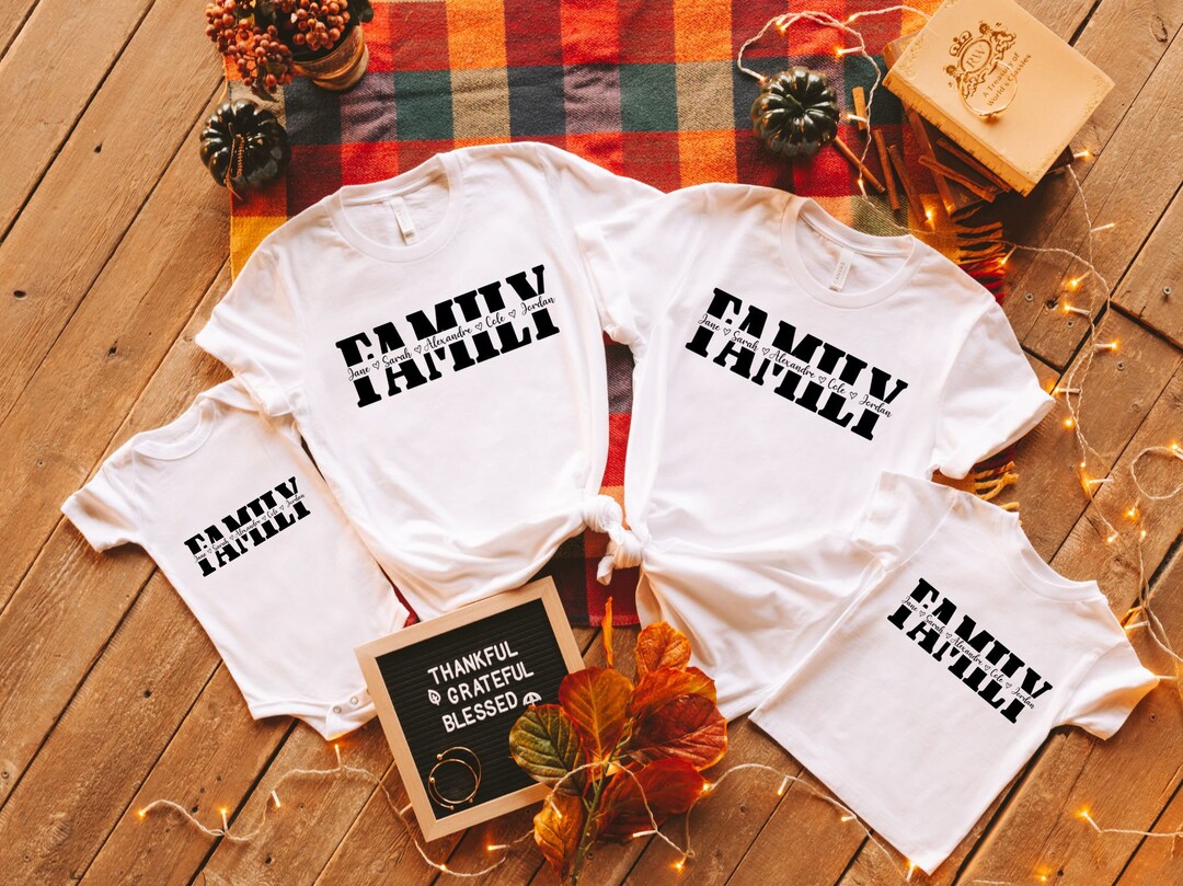 Personalized Family Shirt With Names, Family Reunion Custom Shirt ...