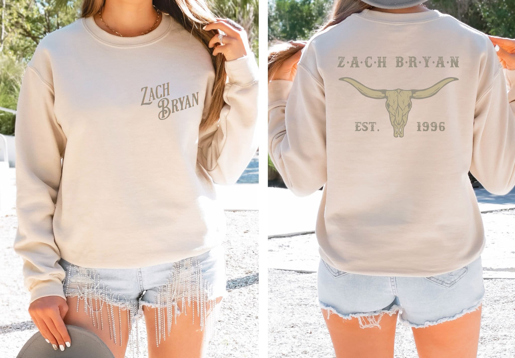 Zach Bryan EST 1996 Hoodie, Zach Bryan Bullhead Sweatshirt, Zach Bryan ...