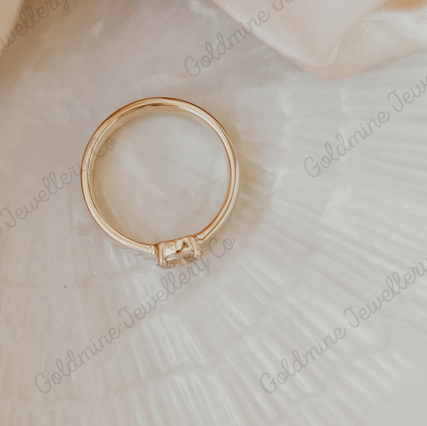 Oval Cut Diamond Bezel Cigar Ring 14K Gold Wide Band - Etsy