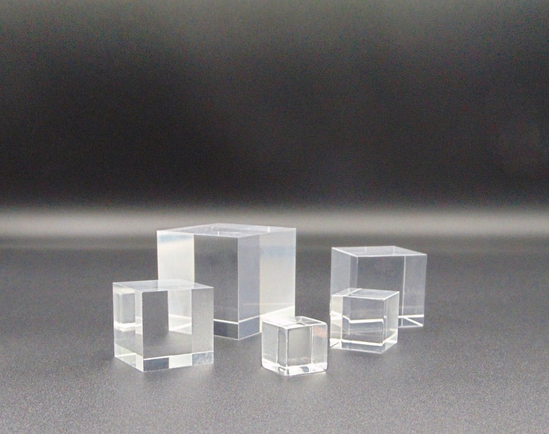 Clear Acrylic Cubes in Various Sizes - Etsy