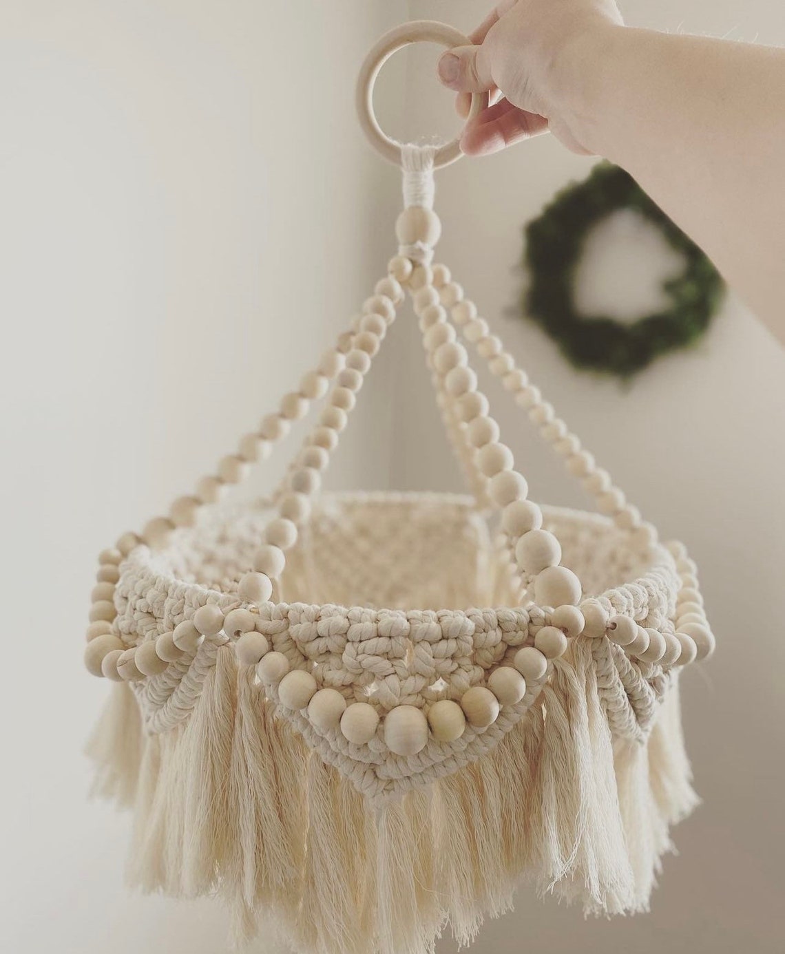 Macrame Baby Mobile, Crib Mobile,macrame Crib Mobile,gift to Baby ...