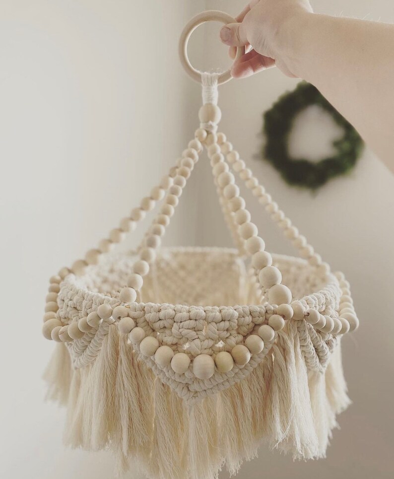 Macrame Baby Mobile, Crib Mobile,macrame Crib Mobile,gift to Baby ...