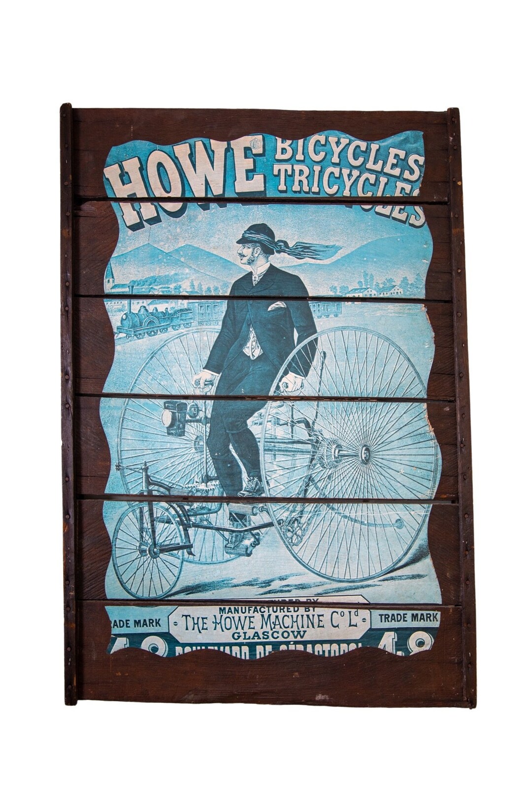 Howe Bicycles and Tricycles Authentic Vintage Wooden Sign - Etsy