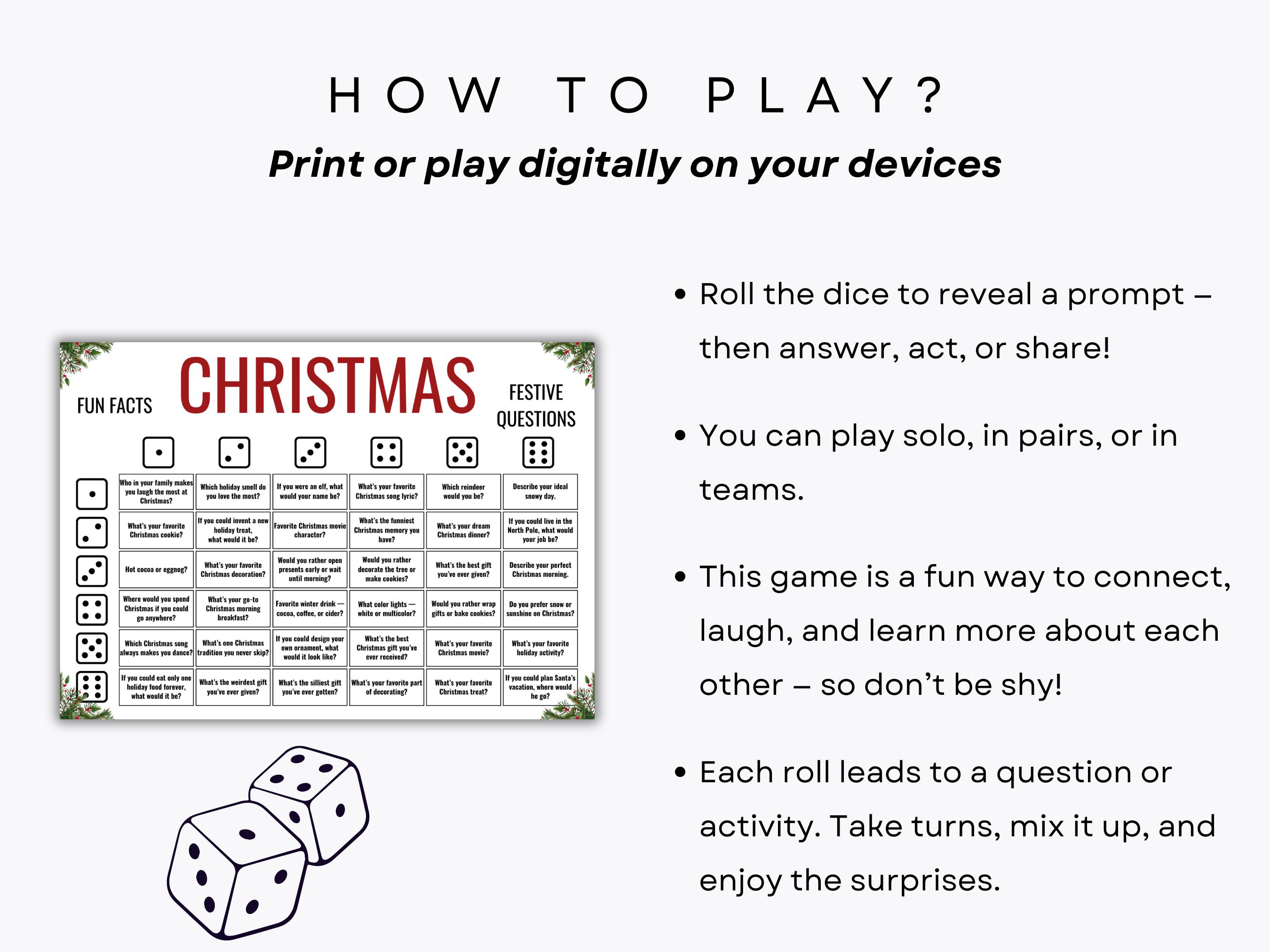 Christmas Icebreaker Games – Get to Know Someone - 3 Printable Party ...