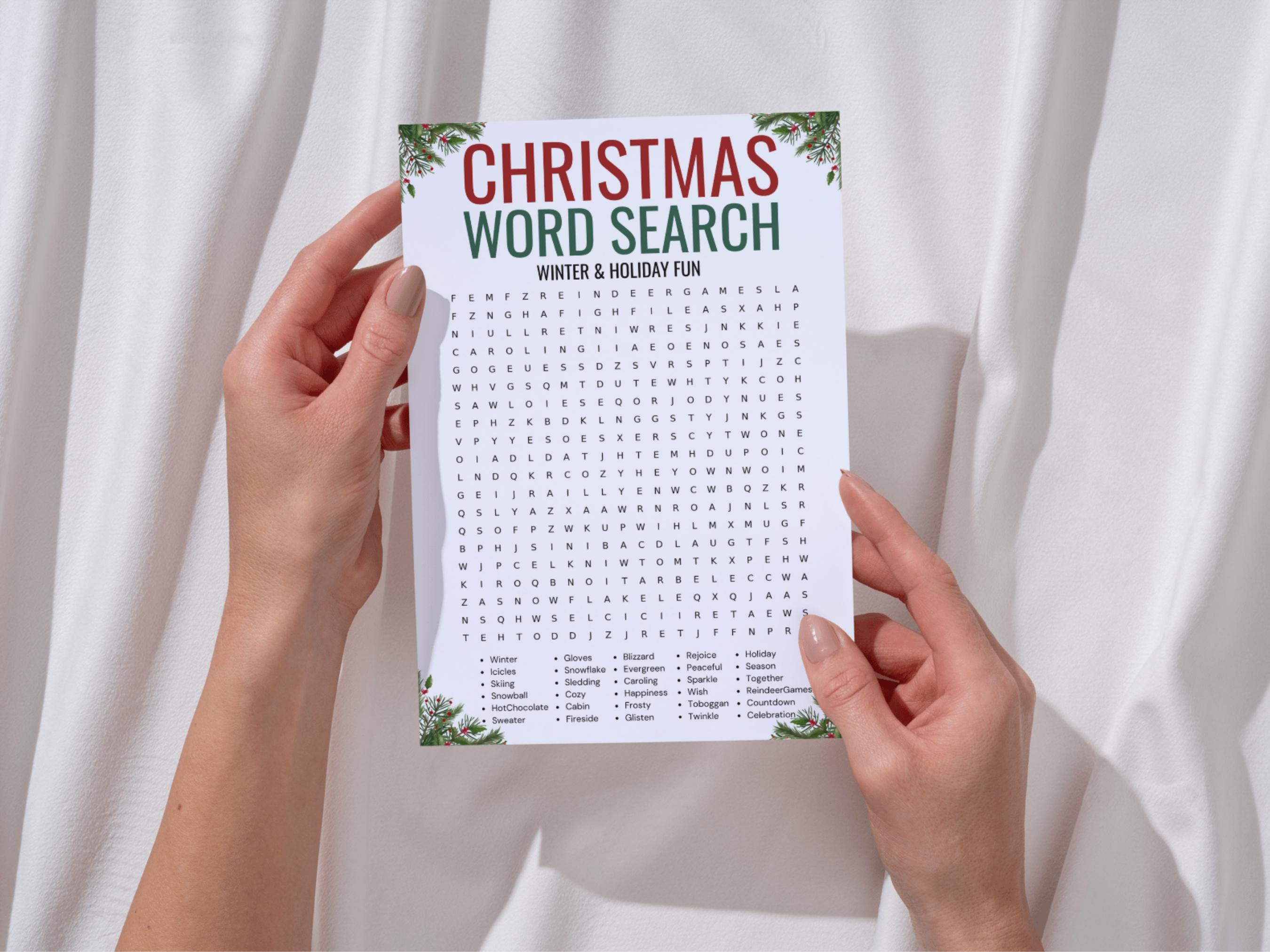 Christmas Word Game Bundle – 9 Printable Games – Icebreaker Activity ...