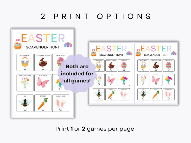 Easter Games Bundle – 30 Games - Easter Bunny Stories – Family Activity ...