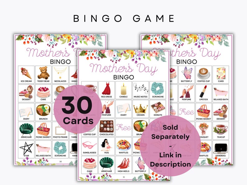 Mother's Day Games Bundle – 50 Printable Games – Family Activity ...