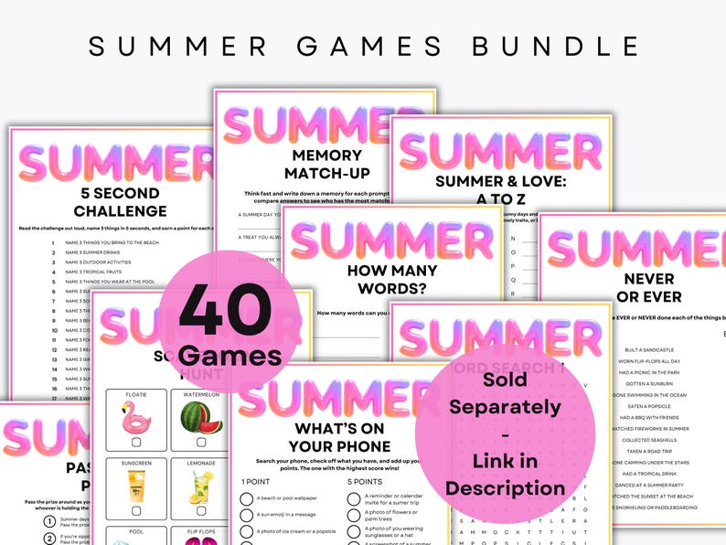 Summer Word Search Games - 3 Printable Summtertime Games - Fun Summer ...