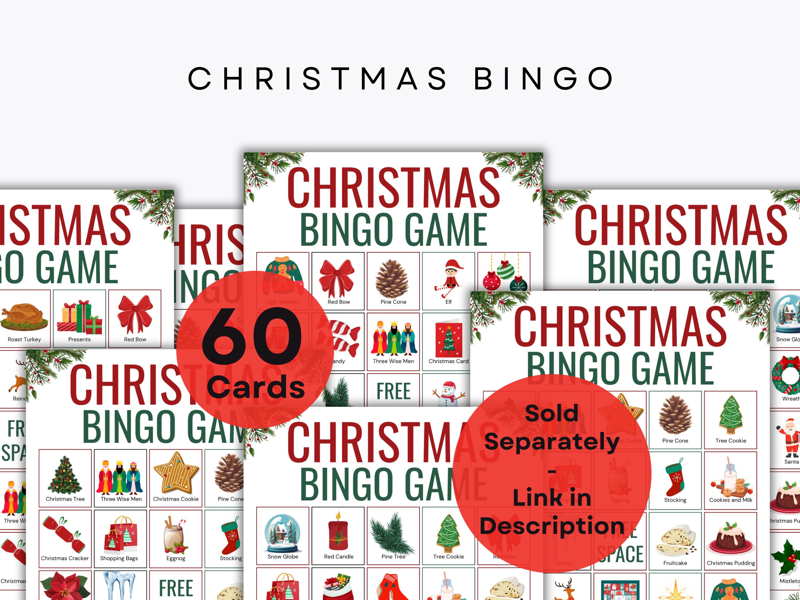 Christmas Find the Guest Who Bingo - Family Edition - 60 Unique ...