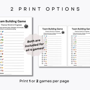 4 Team Building Emoji Pictionary Game - Office Games - Team Pictionary ...