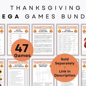 Thanksgiving Trivia Game – 30 Trivia Questions - 3 Printable Game ...